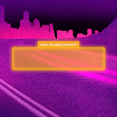 Placeit - New Donation Alert Box Maker Featuring Cyberpunk-Styled Graphics