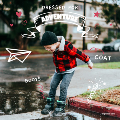 Placeit - Instagram Post Template for a Children's Clothing Brand ...