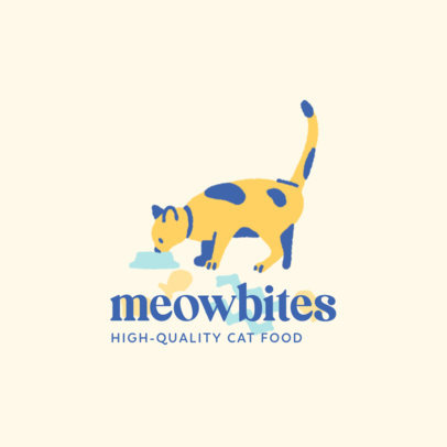 Placeit - Illustrated Pet Food Store Logo Maker Featuring a Smiley Fish
