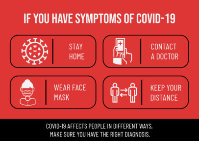 Placeit - Informative Flyer Maker Featuring COVID-19-Related Symptoms