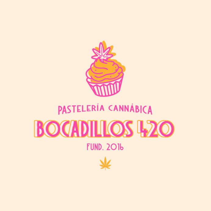 Placeit - Logo Template for a Marijuana Bakehouse with a Cupcake Graphic