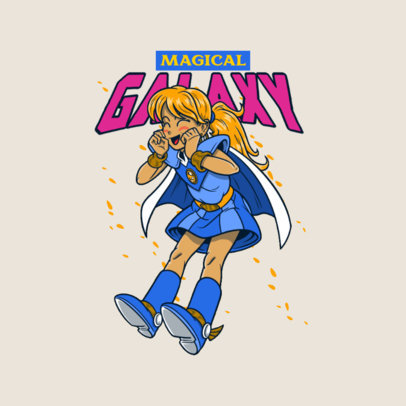 Placeit - eSports Logo Generator With a Character Inspired by Magical Girls