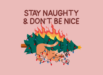 Placeit - Greeting Card Design Template Featuring a Grumpy Cat Graphic ...