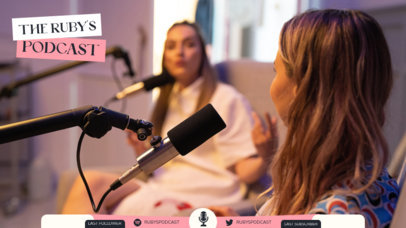 Placeit - Simple Twitch Overlay Template for Podcasts