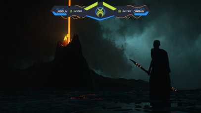 Placeit - Twitch Overlay Generator Featuring a Surrealistic Landscape