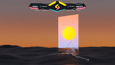 Placeit - Twitch Overlay Creator with an Intergalactic-Style Graphic