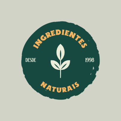 Placeit - Logo Maker for a Natural Products Store Featuring a Plant Graphic