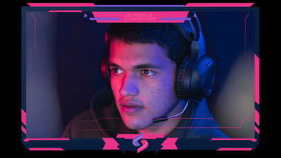 Placeit - Twitch OBS Webcam Frame Maker Featuring Modern Graphics