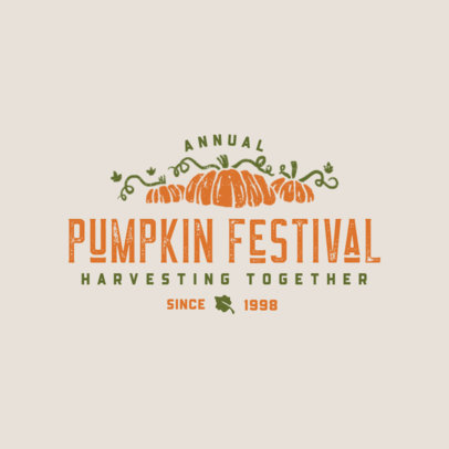 Placeit - Logo Generator for Fall Pumpkin Patch Festival