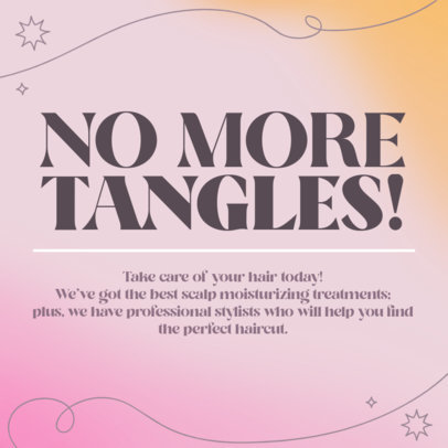 Placeit - Hair Salon-Themed Instagram Post Maker With Hairstyling ...