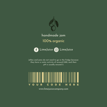 Placeit - Back Label Template for an Organic Figs Bag