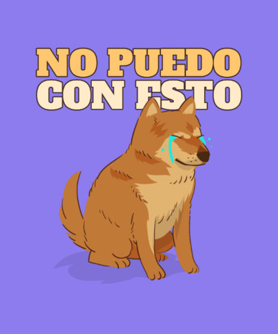 Placeit - Meme T-Shirt Design Template Featuring a Raising a Manchild Theme