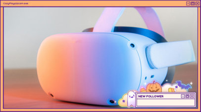 Placeit - Cute Webcam Overlay Generator Featuring a Retro Aesthetic and ...