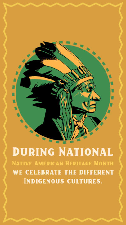 Placeit - Native American Heritage Month-Themed Instagram Story Maker ...