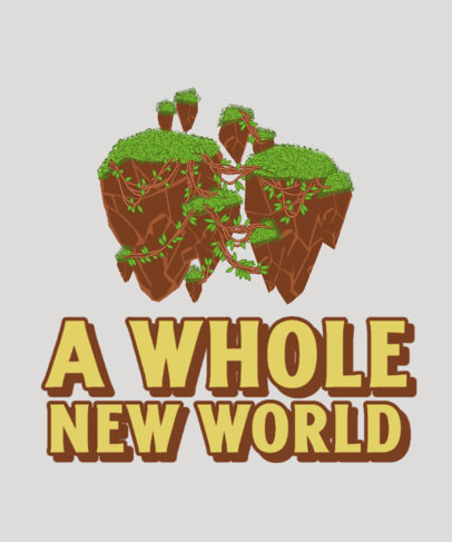 Placeit - Quote T-Shirt Design Creator With a Theme Inspired by Avatar