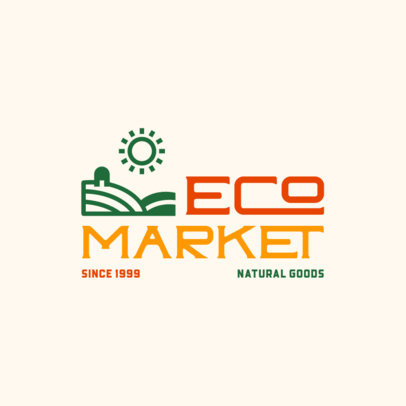 Placeit - Organic Products Logo Maker for a Farmer's Market With a Hen Icon