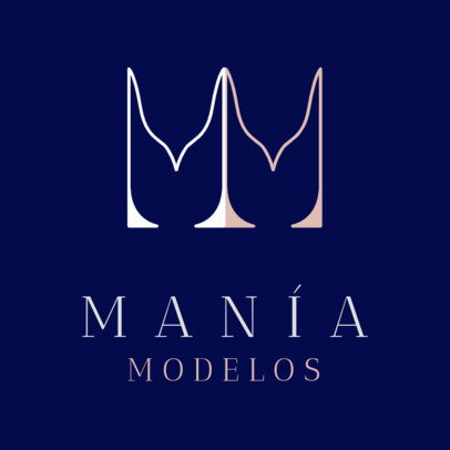 Placeit - Model Management Logo Maker for a Fashion Industry