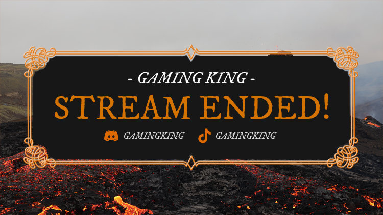 Placeit - Twitch Screen Maker Featuring a Stream Has Ended Message with ...