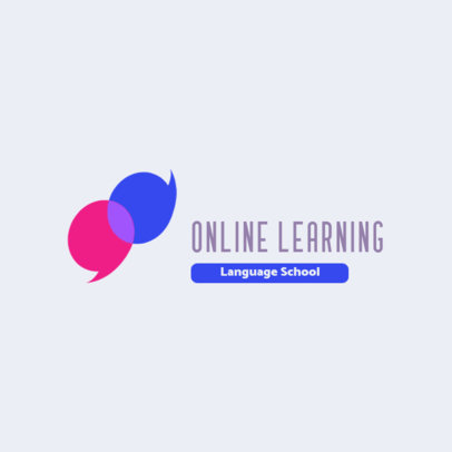 Placeit - Logo Maker for an Online Language School