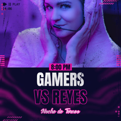 Placeit - Instagram Post Creator for Gamers Featuring a Battle Match