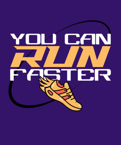 Placeit - T-Shirt Design Creator for a Marathon Runner with a ...