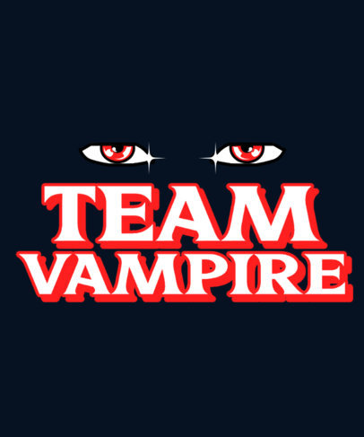Placeit - Vampire Team T-Shirt Design Generator Inspired by the ...