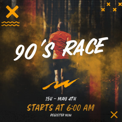 Placeit - Instagram Post Generator for a 10K Running Marathon