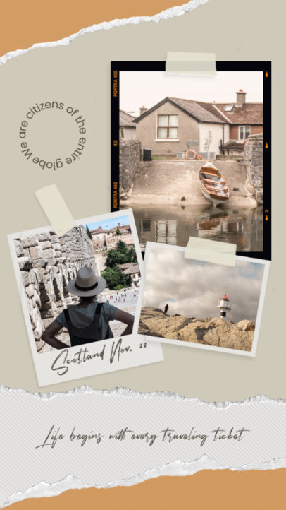 Placeit - Instagram Story Maker Featuring Collage Pictures for Travel ...