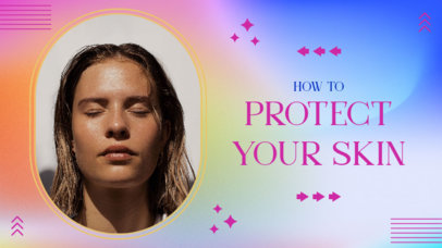 Placeit - Skincare YouTube Thumbnail Maker for a Morning Routine Tutorial