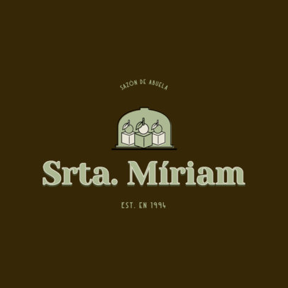 Placeit - Logo Creator for a Homemade Food Restaurant with a Chef Hat Icon