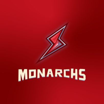 Placeit - Sports Team Logo Generator Featuring an Abstract Symbol