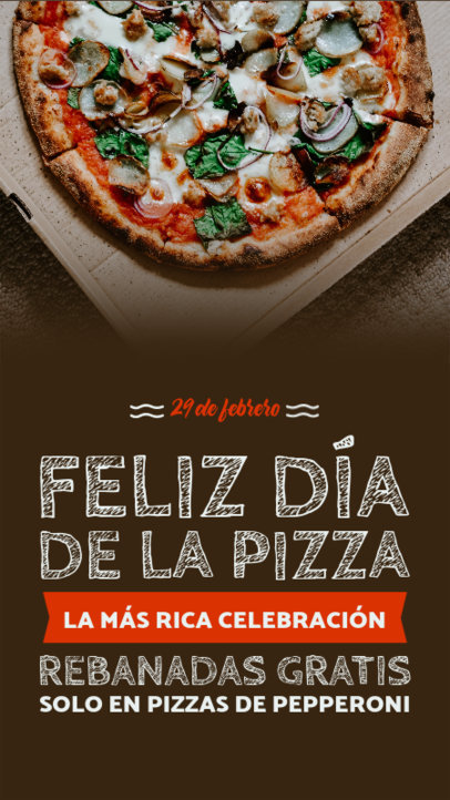 Placeit - Promo Instagram Story Generator to Celebrate National Pizza Day