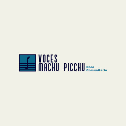 Placeit - Logo Generator Featuring a Music Theme for a Group Choir