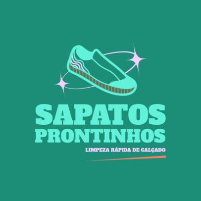 Placeit - Shoe Restoration Business Logo Creator with a Sneaker Graphic