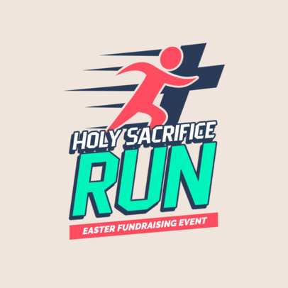 Placeit - Logo Creator with a Sneaker Graphic for a Charity Marathon