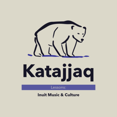 Placeit - Music Course Logo Maker Featuring an Indigenous Culture Theme