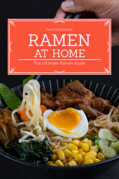 Placeit - Ramen Book Cover Creator for Japanese Recipes