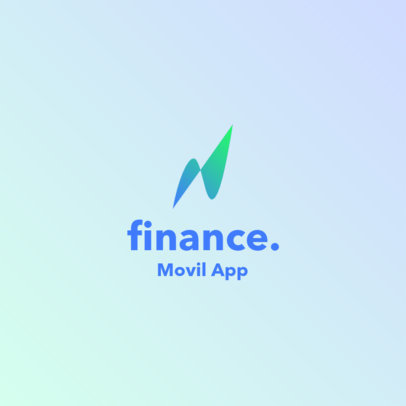 Placeit - Logo Generator for a Finance Mobile App