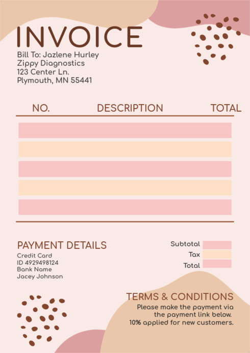 Placeit - Payment Invoice Generator Featuring a Minimalist Aesthetic