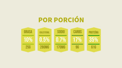Placeit - Colorful Nutrition Facts Label Generator With Nutrimental Values