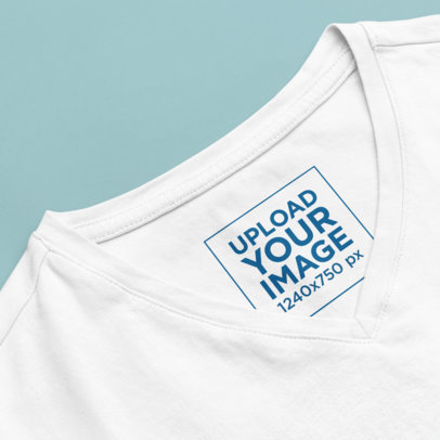 Placeit - Inside Clothing Label Mockup Featuring a Pair of Leggings