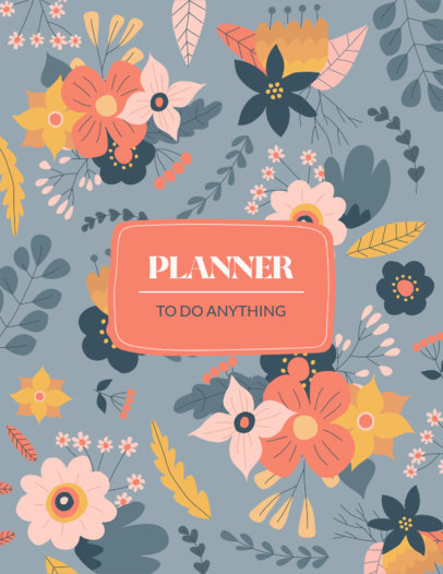 Placeit - Planner Maker for Weekly Activities Featuring a Floral Icon