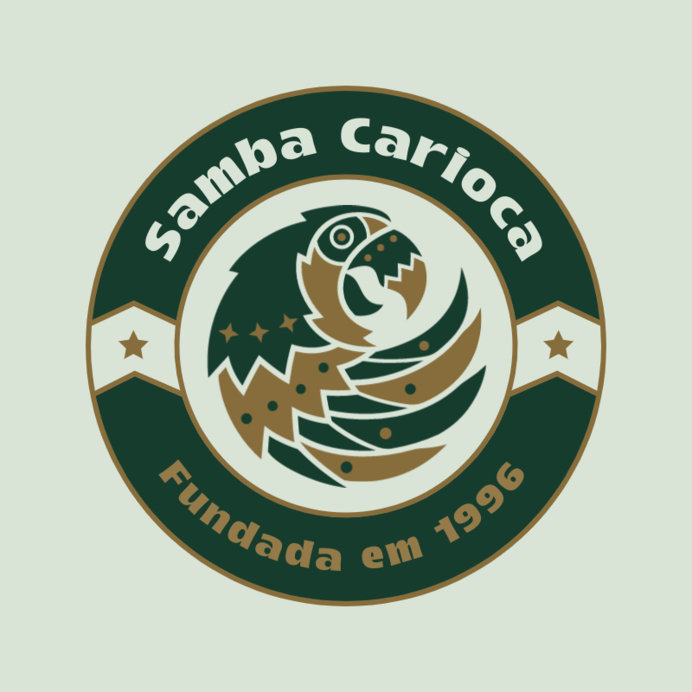 Placeit - Logo Template For a Samba School Featuring a Macaw Graphic