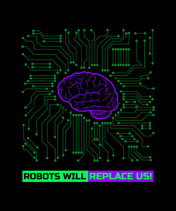 Placeit - AI-Themed T-Shirt Design Creator Featuring a Brain Graphic ...