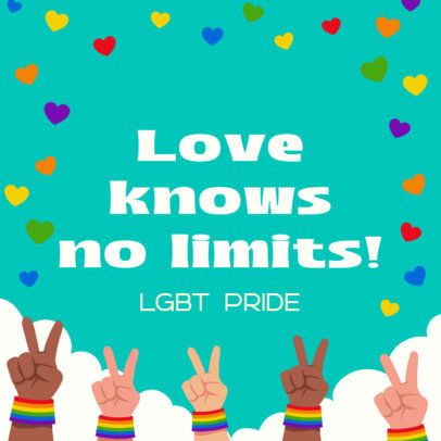 Placeit - Instagram Post Creator Featuring an LGBT-Pride Quote with ...