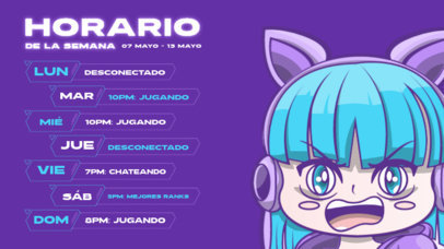 Placeit - Twitch Screen Template for a Weekly Gamer's Streaming ...