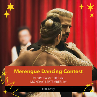 Placeit - Instagram Post Template for a Cuban Salsa Dancing Night