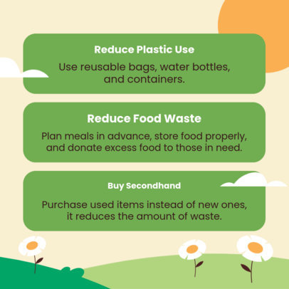 Placeit - Instagram Post Template with Advice for Eco-Friendly Cleaning