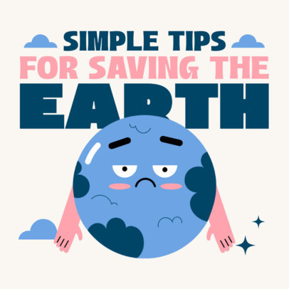 Placeit - Instagram Post Template Eco-Friendly Consumption Habits for ...