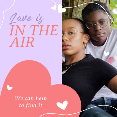 Placeit - Instagram Post Template with Romantic Couple Pictures for ...